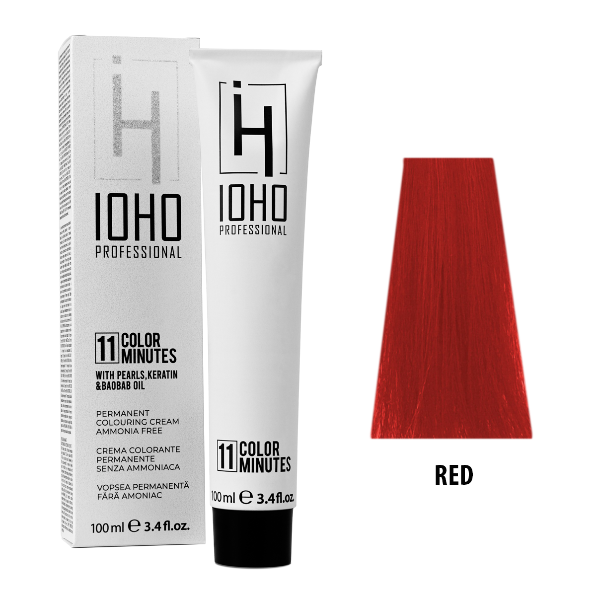 Permanent Color 11 Minutes Corrector Red Ammonia-Free - Ioho Professio